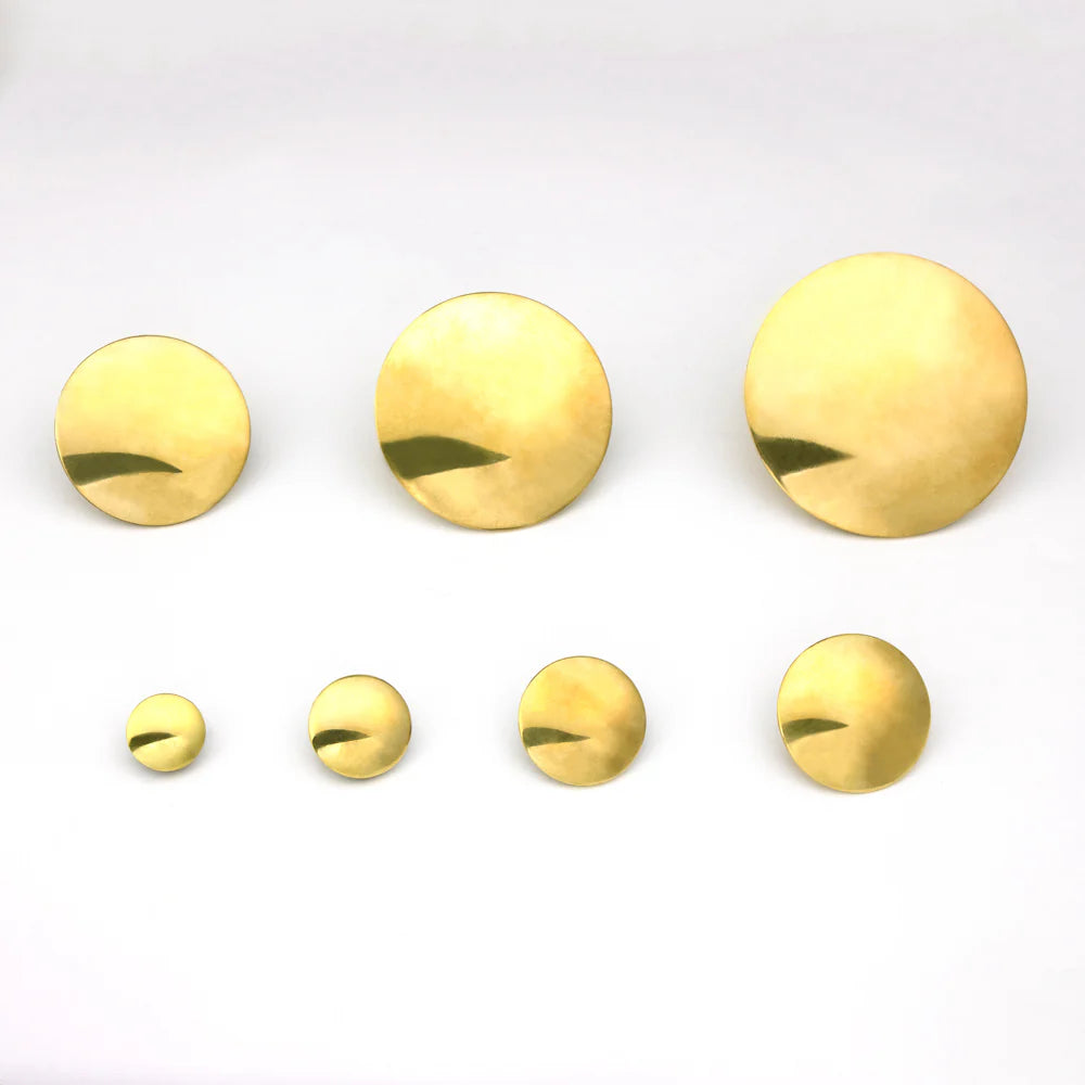 IVAN Smooth Solid Brass Concho | Mollies Make & Create