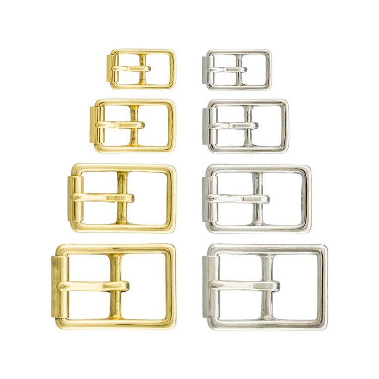 Ivan Solid Brass Center Bar Roller Buckle | Mollies Make & Create