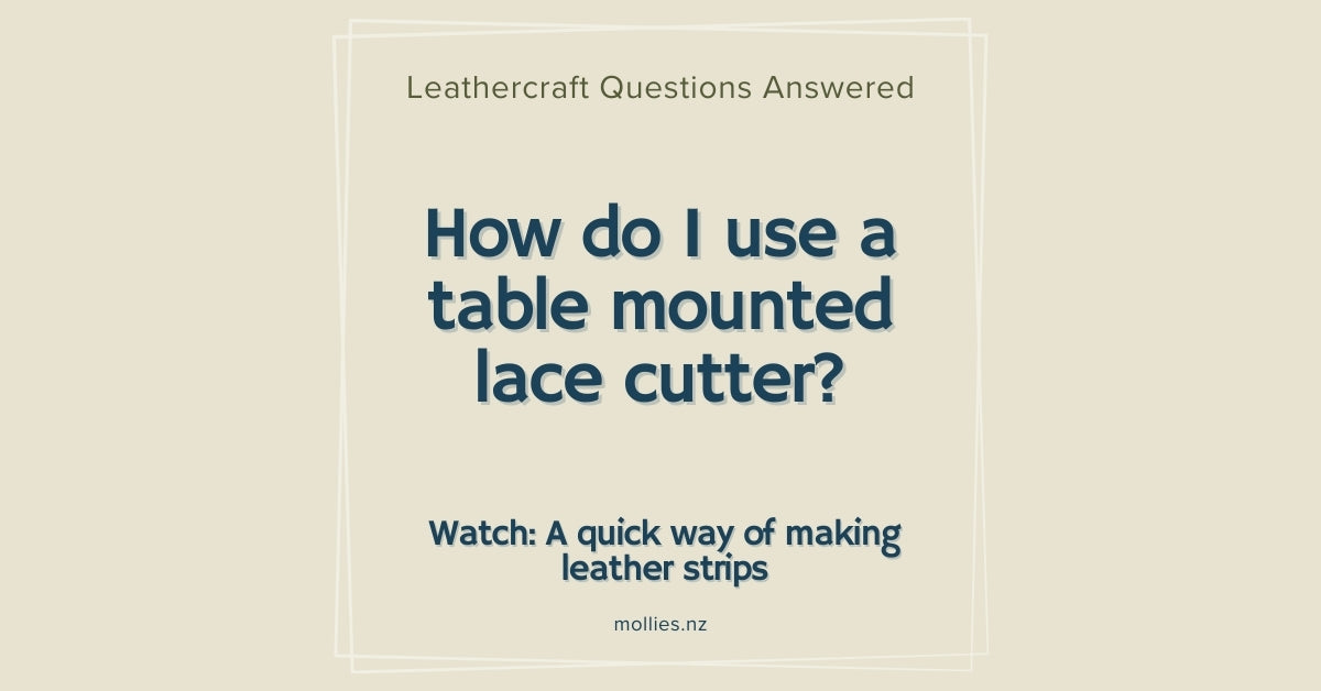 How do I use a table mounted lace cutter? – Mollies