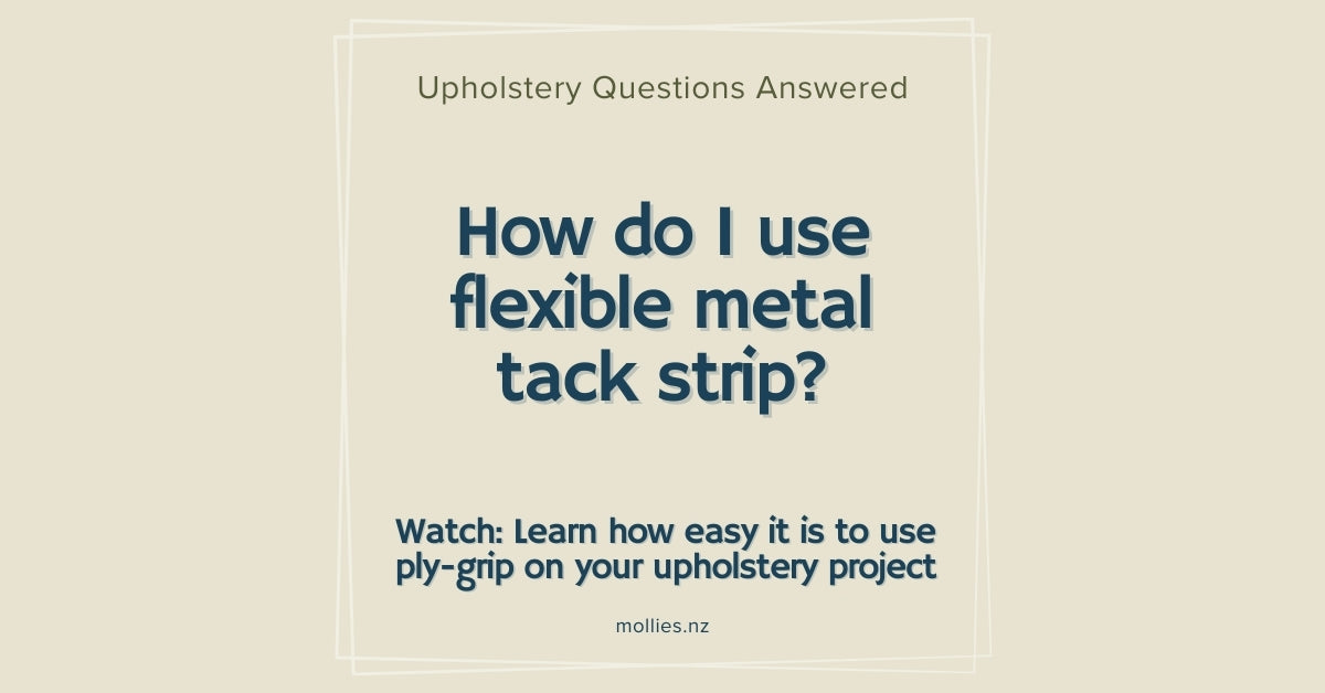 How do I use flexible metal tack strip? – Mollies