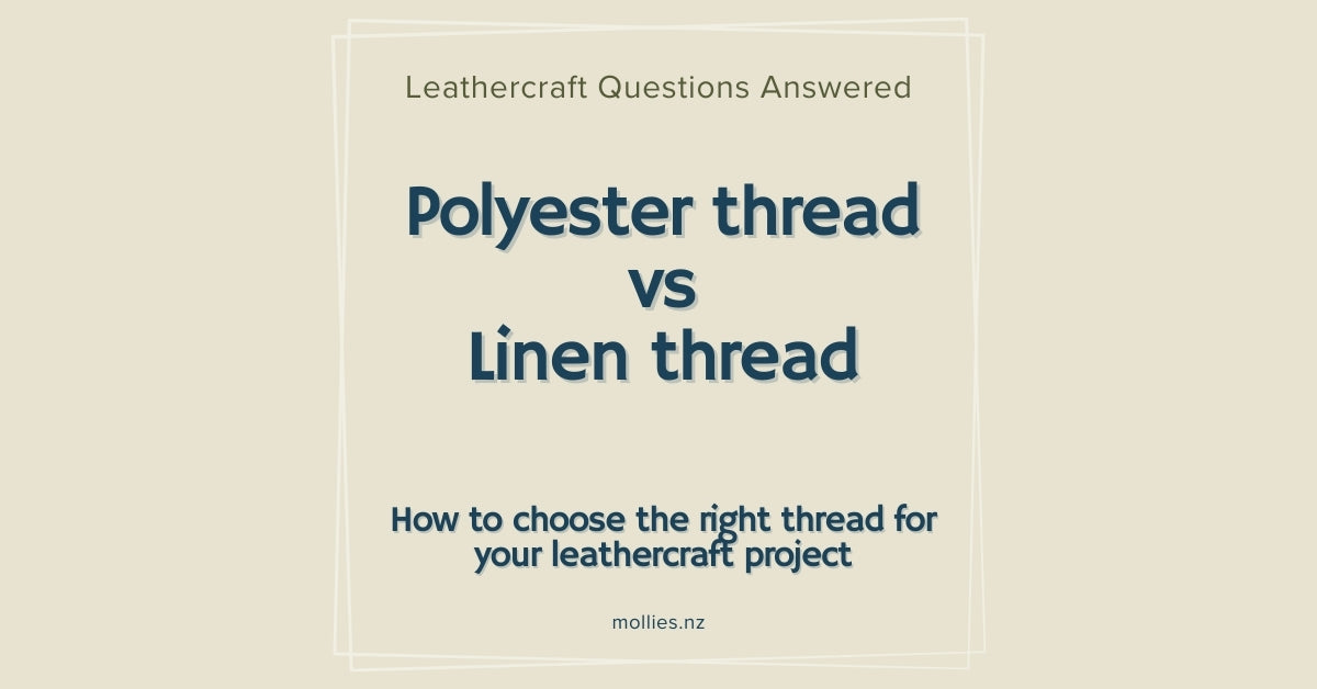 Polyester thread vs. linen thread – Mollies