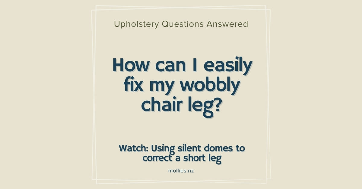 How can I easily fix my wobbly chair leg? – Mollies