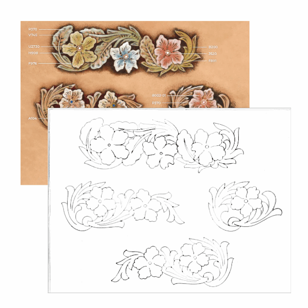 MAKERAID Embossed Pattern Floral Corners & Borders #3 | Mollies Make ...